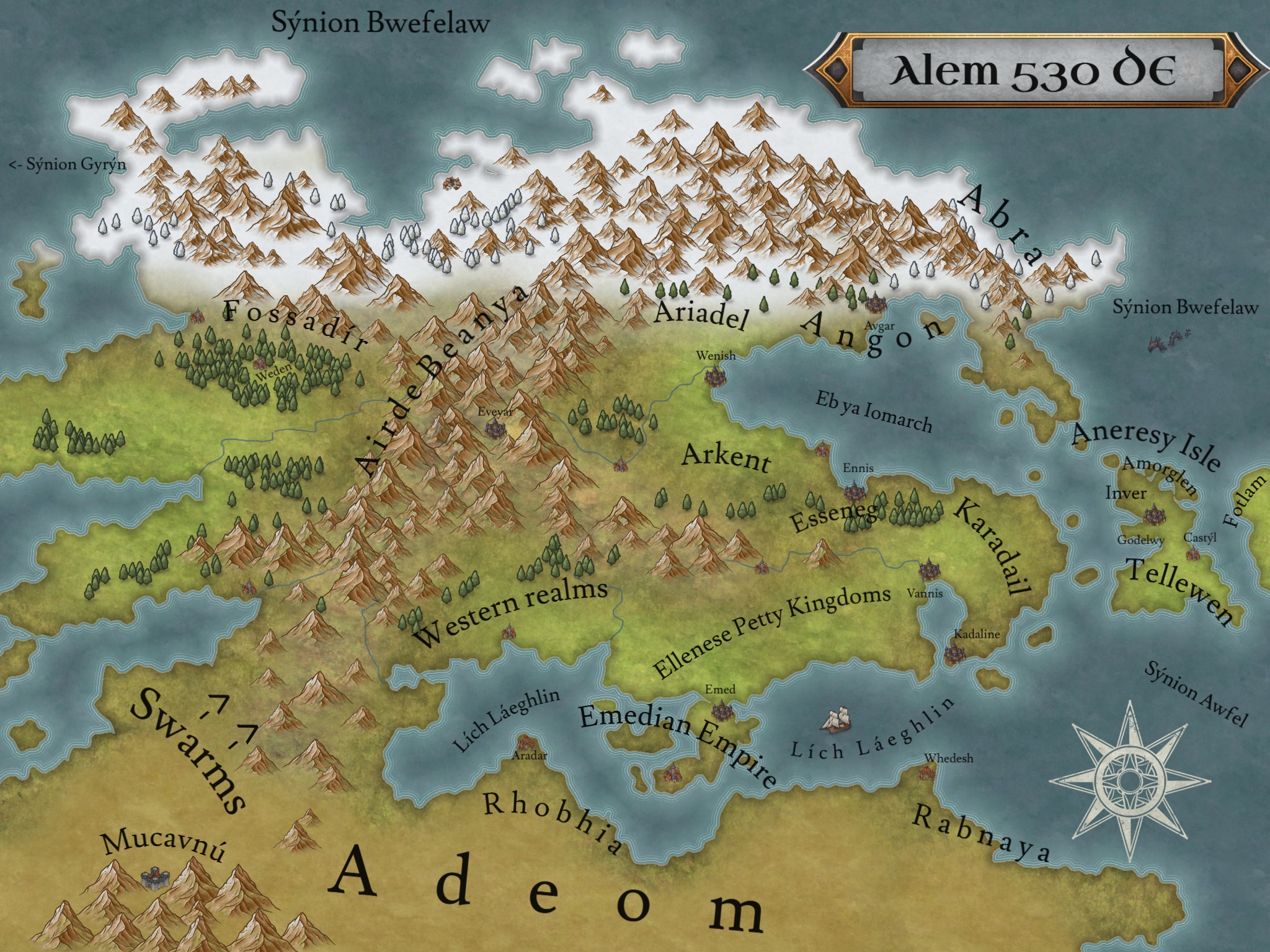 Alem (Dánhamar) 530 DE Prototype Map Maps