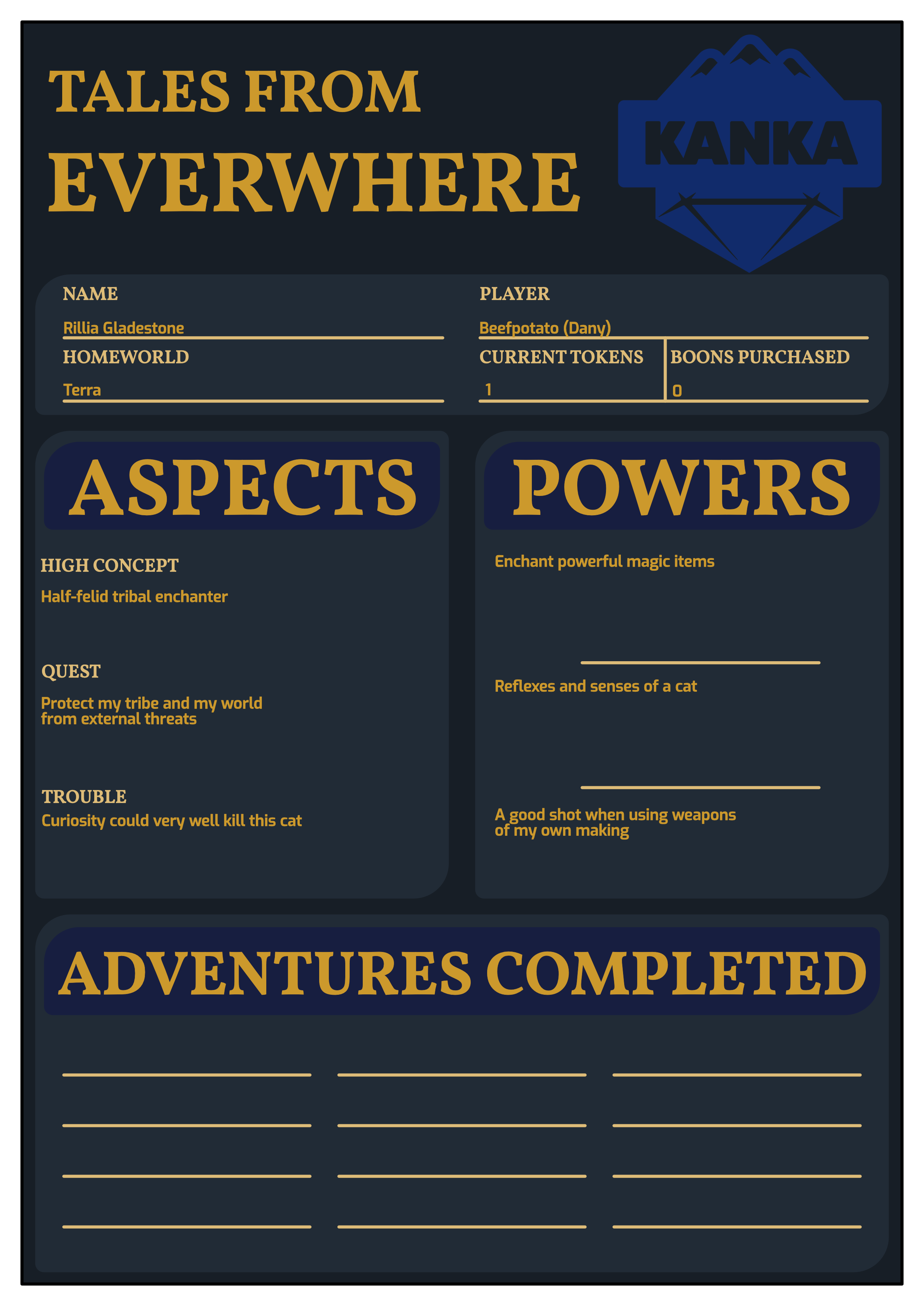 Making a Character Passport Assets - Kanka