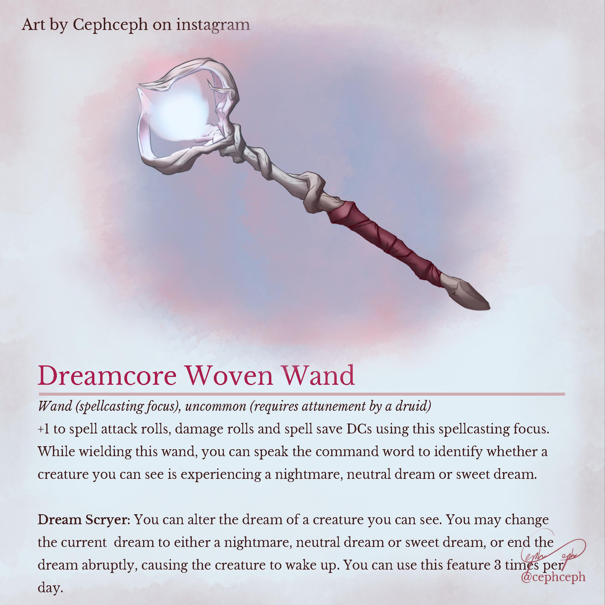Dream Core Woven Wand - Objects