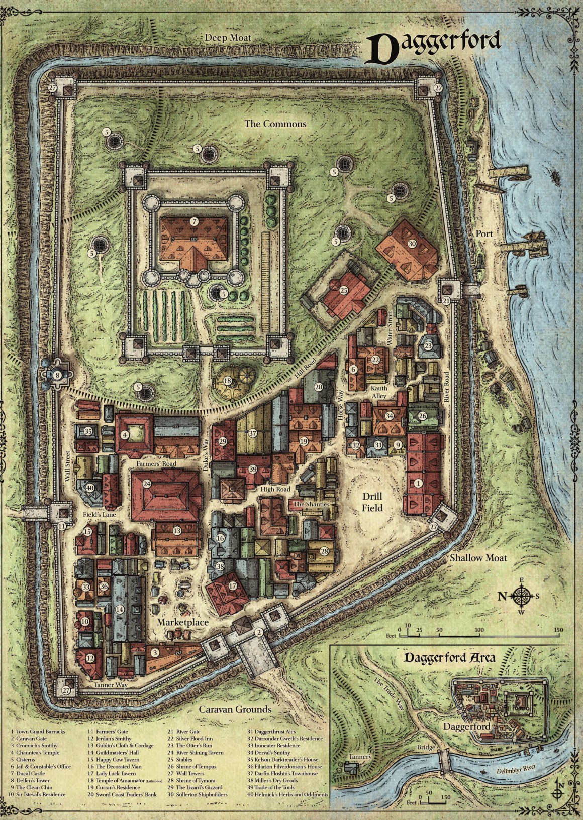 Daggerford (map) Maps