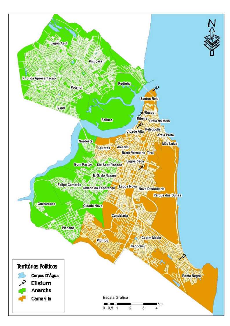 Mapa político-vampírico de Natal - Maps - Kanka