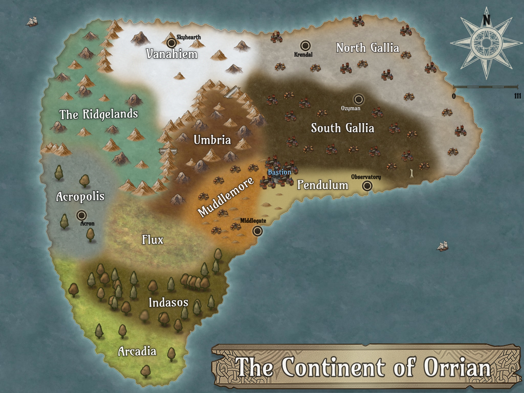 Orrian General Map Maps