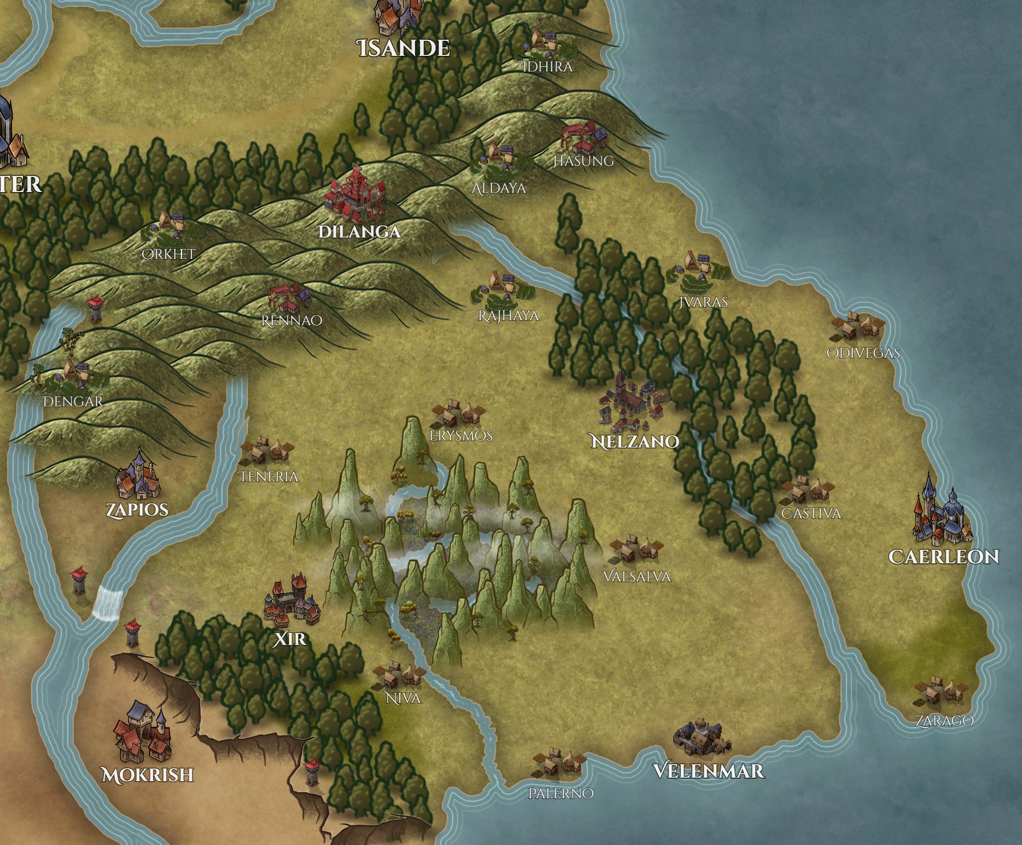 Carte de la Niérune - Maps - Kanka