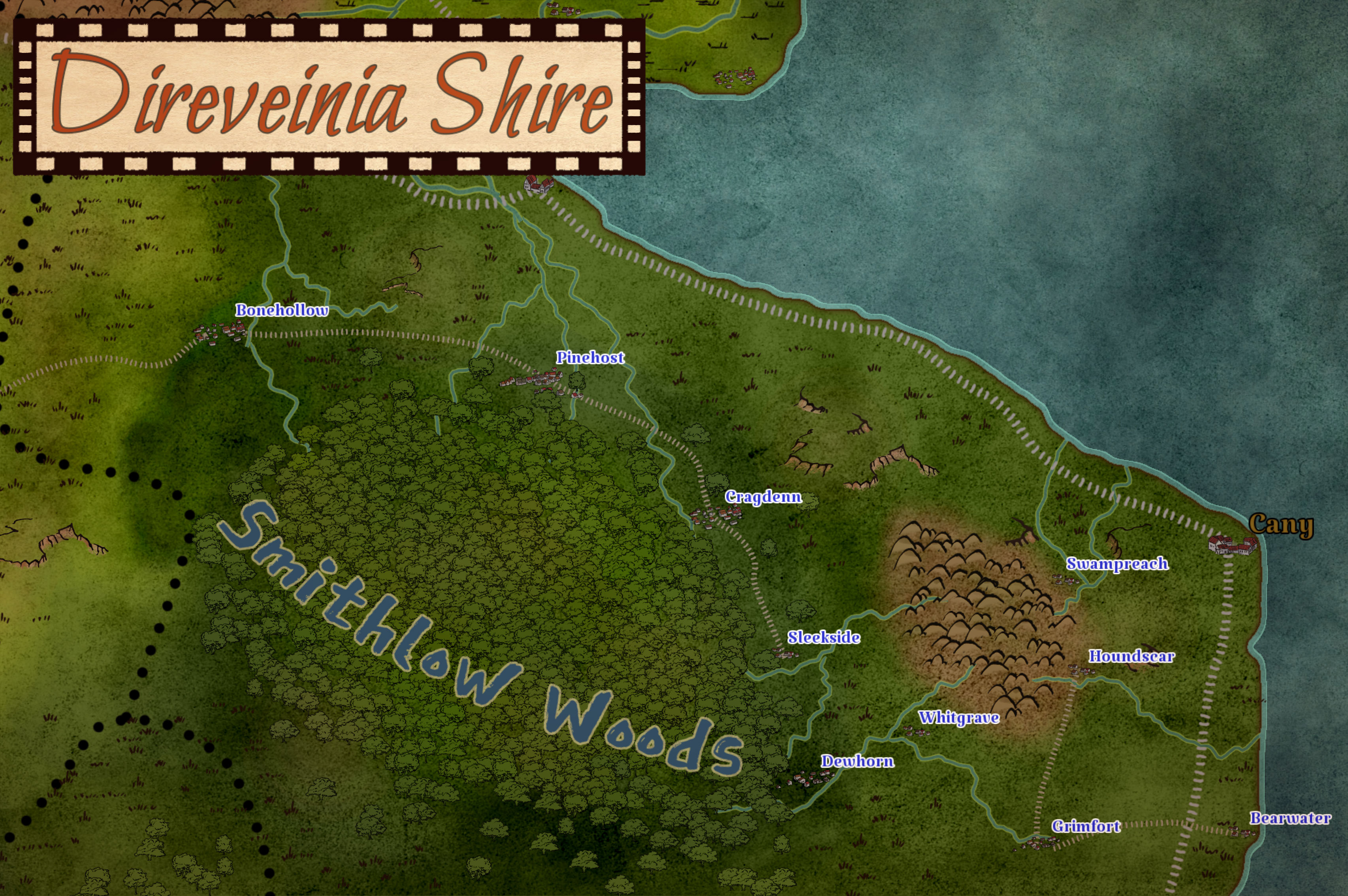 Direveinia Shire Maps