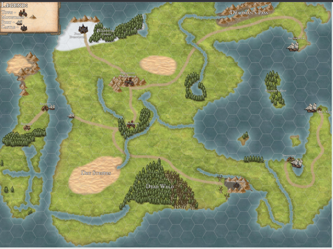 Overworld Hexed Maps