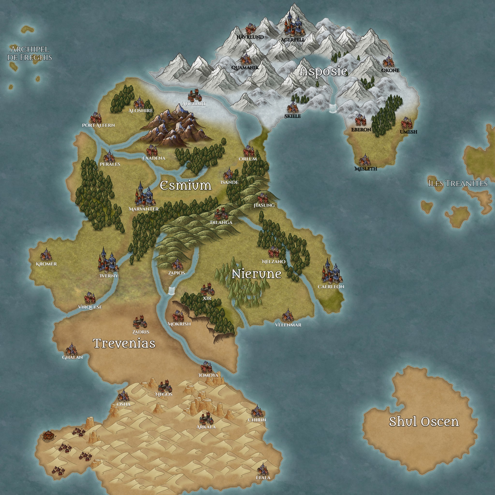 Carte de Daranes - Maps - Kanka