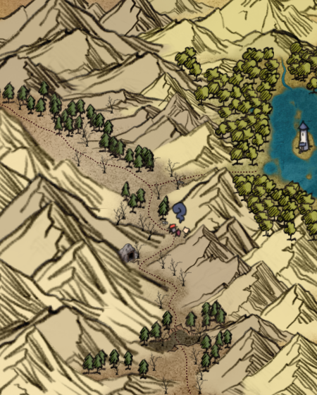 Map of Leafmalon Mountains - Maps - Kanka