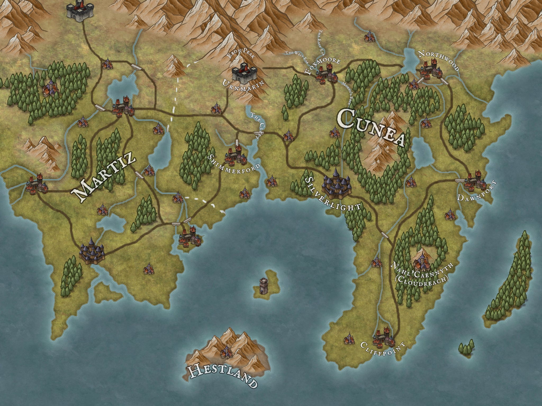 Viridian Peninsula Maps - Kanka
